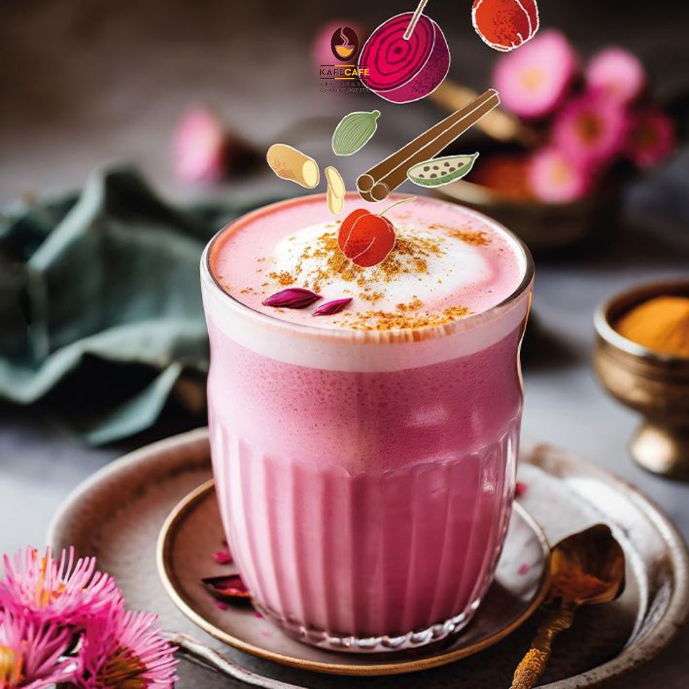 KAFECAFE. PINK SUPERFOOD LATTE X 1KILO